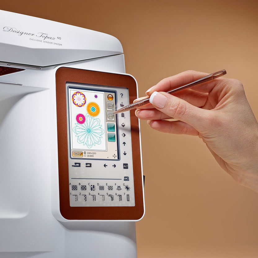 Husqvarna® Viking® DESIGNER TOPAZ™ 40 Sewing & Embroidery Machine ...