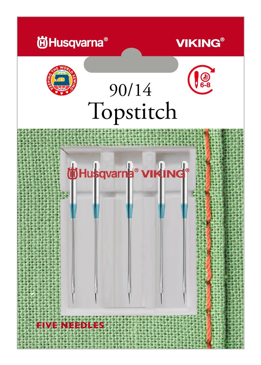 Topstitch Needles Size 90/14 5-Pack | Husqvarna® Viking®