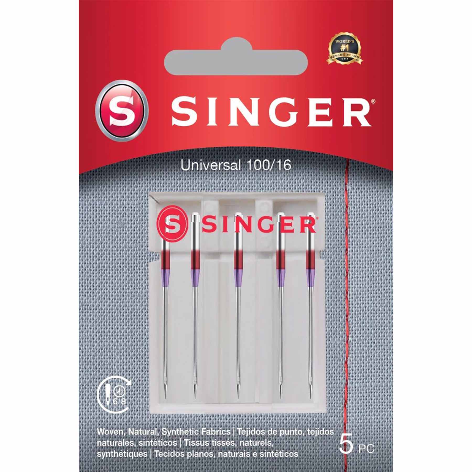 Universal Needles 100/16 5-Pack | SINGER®