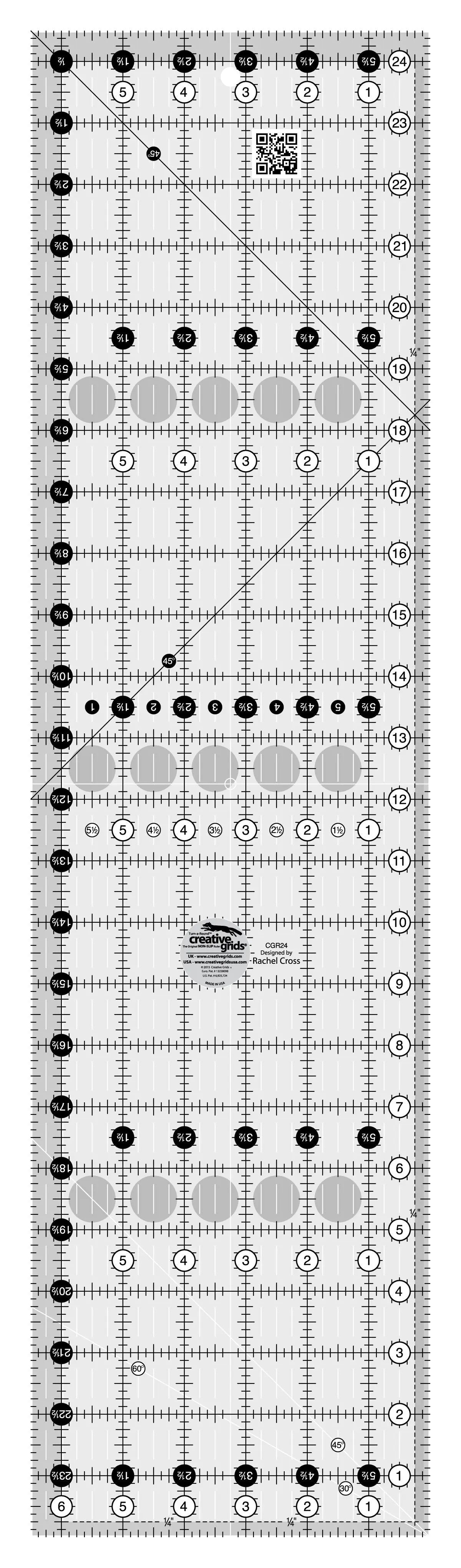 Creative Grids Quilt Ruler 6-1/2in x 24-1/2in | SINGER®