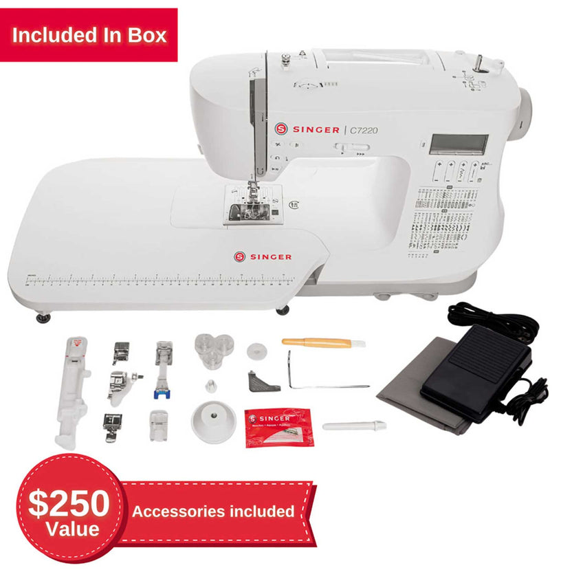 SINGER® C7220 Sewing Machine with Extension Table | SINGER®